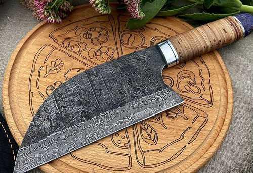 Сербский нож №1", клинок Дамасская сталь, рукоять