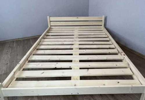 Кровать из дерева двуспальная (икеа) новая 140*200