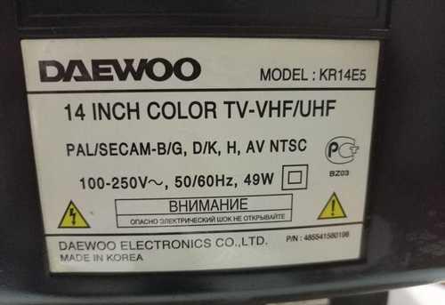 Продается телевизор Daewoo KR14E5