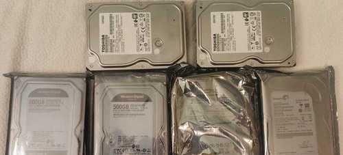 3.5 HDD 500Gb, 1Tb, 2Tb, 3Tb, 4Tb новые и бу