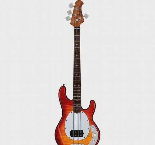 Бас-гитара Sterling by Music Man StingRay Ray34 Flame Maple Heritage Cherry Burst