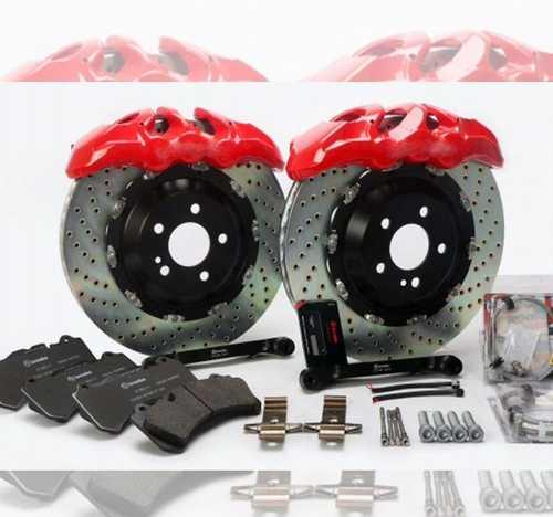 Тюнинг тормоза Toyota Hiace H300 Brembo M6 перед
