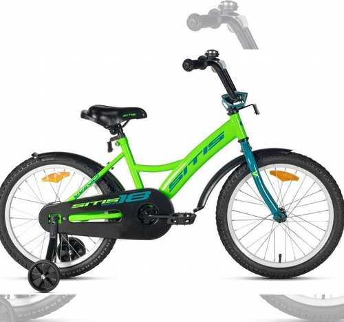 Велосипед sitis wind 18" (2024) Yellow-Green Vol79