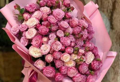 Букет кустовых пион.роз,цветы букеты,доставка