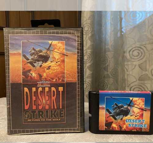 Desert Strike Sega картридж стародел биг бокс