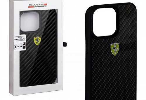 Чехол iPhone 13 Pro Max Ferrari Carbon