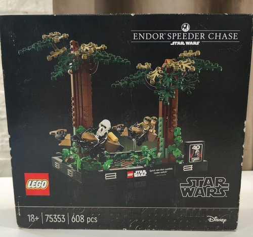 Lego Star Wars Диорама Погоня на Эндоре 75353