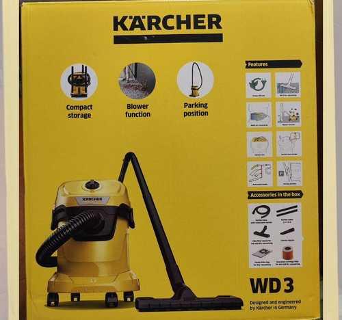 Пылесос karcher wd 3