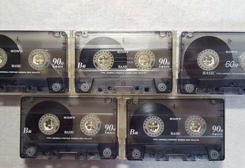 Аудиокассеты sony basic 60 и 90 бу