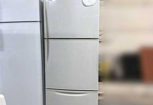 Холодильник бу серый no frost Sharp три камеры