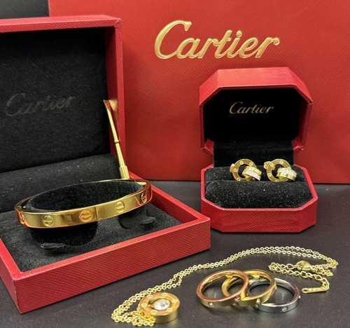 Cartier love набор gold