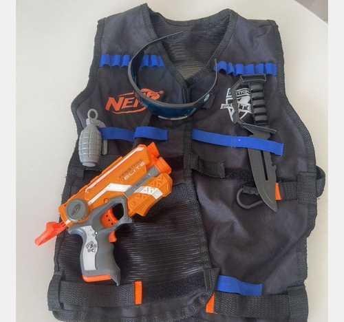 Игровой набор для Nerf жилет и очки оригинал