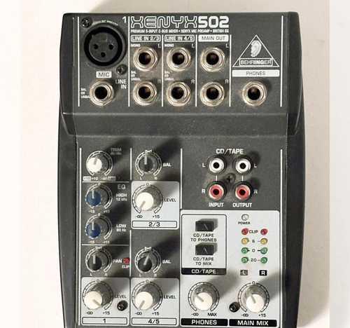 Микшерный пульт Behringer xenyx 502