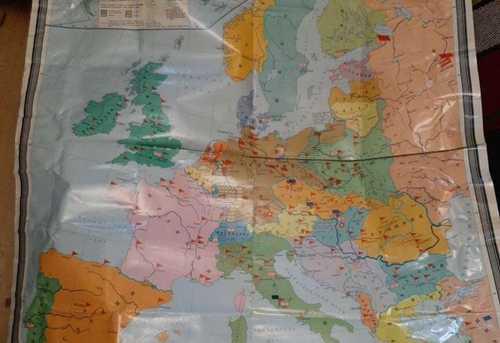 Карта Западной Европы пмв