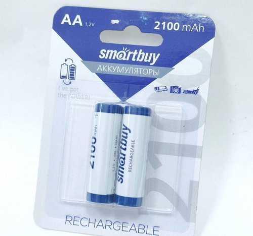 Батарейки аккумуляторные AA Smartbuy 2100mAh