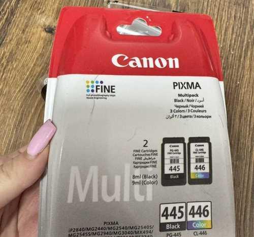 Картридж для canon pixma 445 446