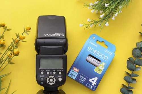 Вспышка YongNuo YN565EX III + аккумуляторы Eneloop