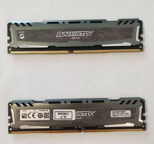 Оперативная память Crucial Ballistix ddr4 2400mhz