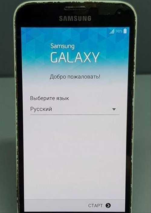 Смартфон Samsung S5 SM-G900F 16GB\На Запчасти