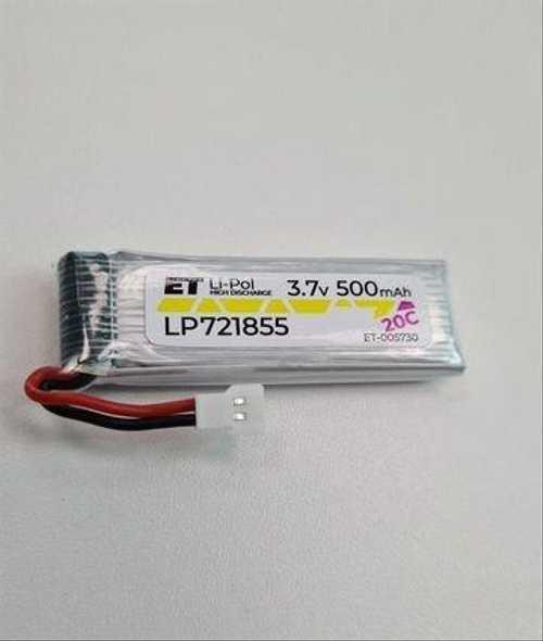 Аккумулятор ET LP721855-20CM 3.7В, 500мАч, Li-Pol