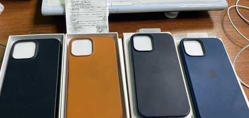 Оригинальные чехлы leather case iPhone 13 pro max