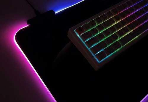 Большой RGB коврик для мыши 14 режимов подсветки