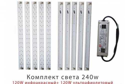 Досвет для роста LED Инфракр+ Ульрафиол 240 Ватт