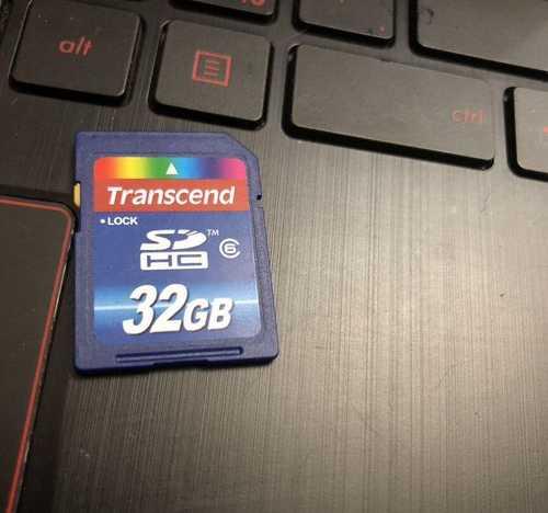 Карта памяти sdhc transcend 32G