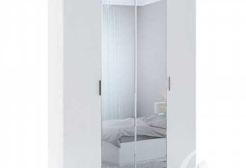Шкаф с зеркалом 4 двери М22 Спальня Тиффани (белый