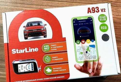 Сигнализация Starline A93 V2 2canlin ECO