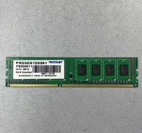 Patriot DDR3 2Gb 1333 MHz