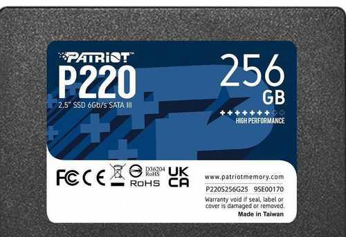 SSD накопитель Patriot P220 P220S256G25 256гб, 2.5