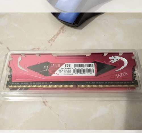 Память новая Jazer ddr4 8gb 2шт 3200мгц с радиатор