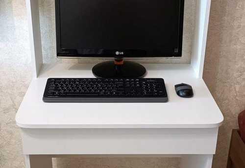 Компьютерный стол «Бейсик» (белый)