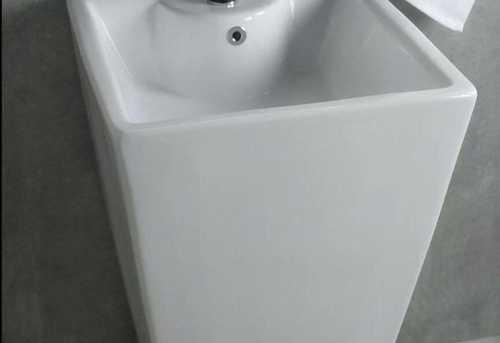 Напольная белая раковина для ванной Gid Nb145