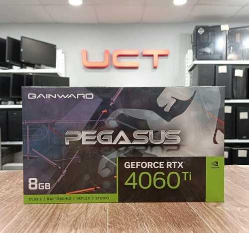 Видеокарта gainward geforce RTX4060 Ti pegasus 8Гб