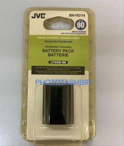 Аккумулятор JVC BN-VG114 (JVC AA-VG1) для JVC