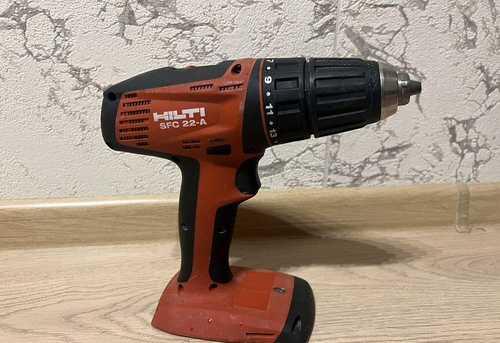 Аккумулятоный шуруповерт hilti sfc22-a