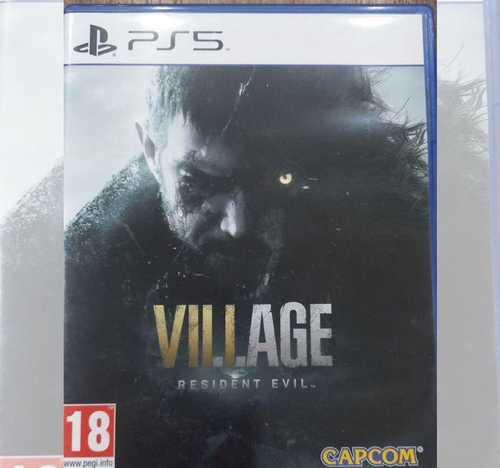 Диск с игрой Resident Evil Village для ps5