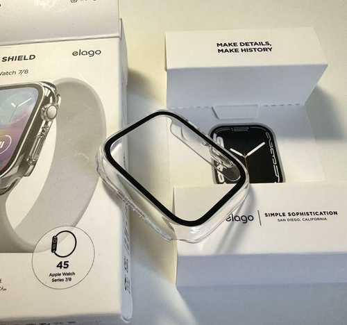 Пластиковый чехол Elago на Apple Watch 9 45mm
