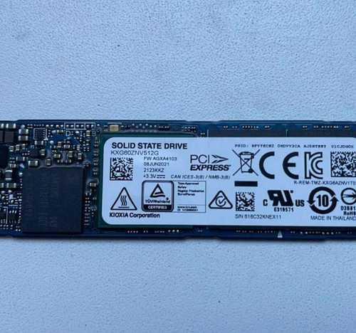 M2 nvme Toshiba KXG60ZNV512G (512 гб)