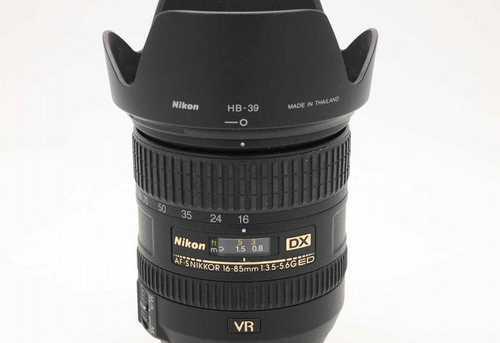 Nikon AF Nikkor 16-85mm f/3.5-5.6 G ED VR DX