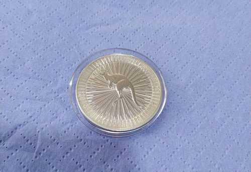 Серебряная монета Австралии Кенгуру 2016 года
