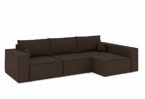 Угловой диван-кровать Фостер Лофт Браун 297 см