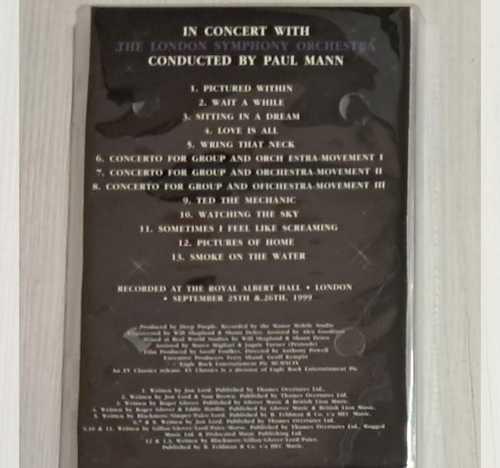DVD Deep Purple с симфоническим оркестром 1999
