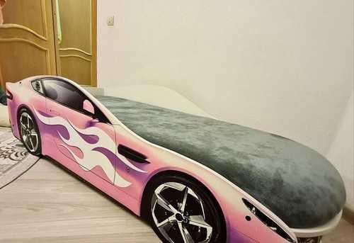 Детская кровать машина для девочки