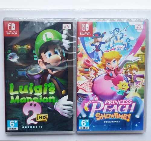 Princess Peach showtime и Luigi's mansion 2 hd