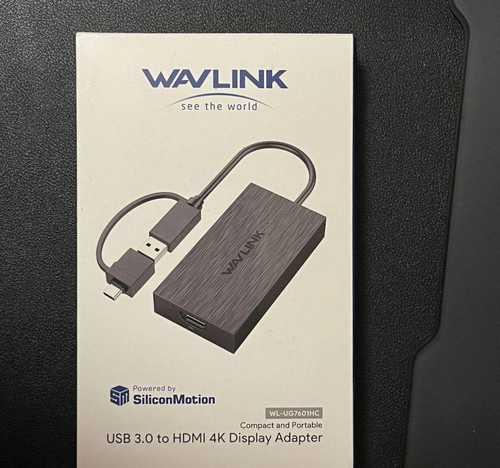 Wavlink dual display link adapter hdmi type c