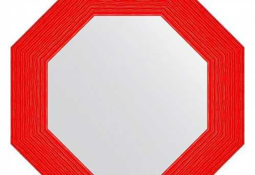 Зеркало Evoform Octagon BY 3883 57x57 красная вол