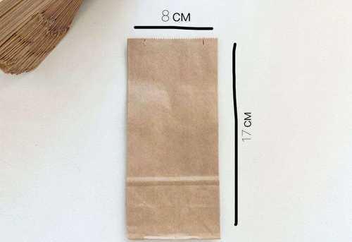 Бумажные крафт пакеты 8 на 17 см